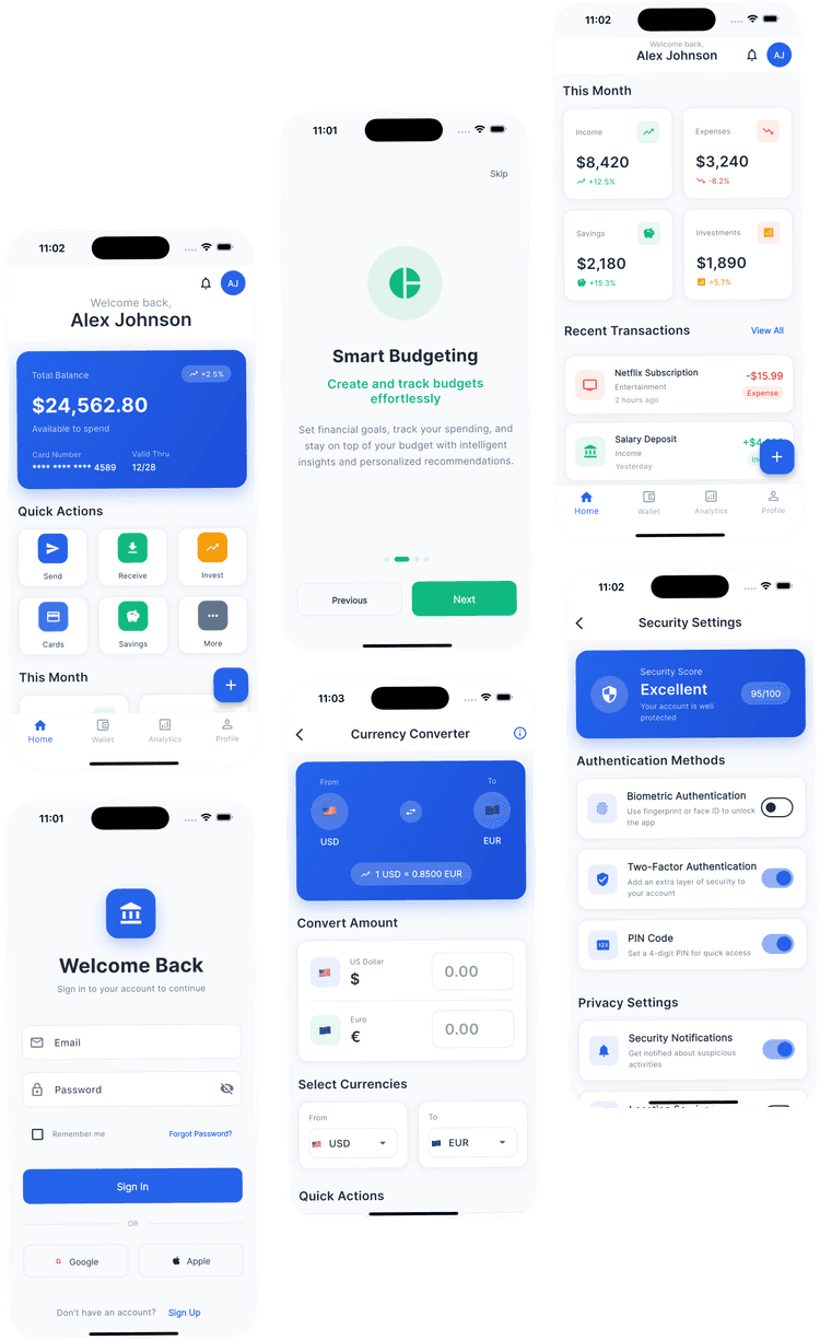 FinTech Pro: Flutter Banking UI Kit | Financial Management & Analytics ...