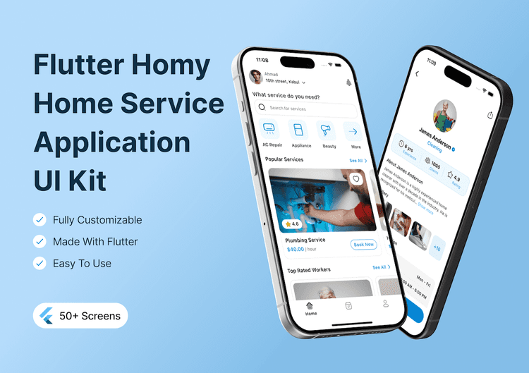 12+ Premium Flutter UI Kits | Ready-to-Use Mobile App Templates