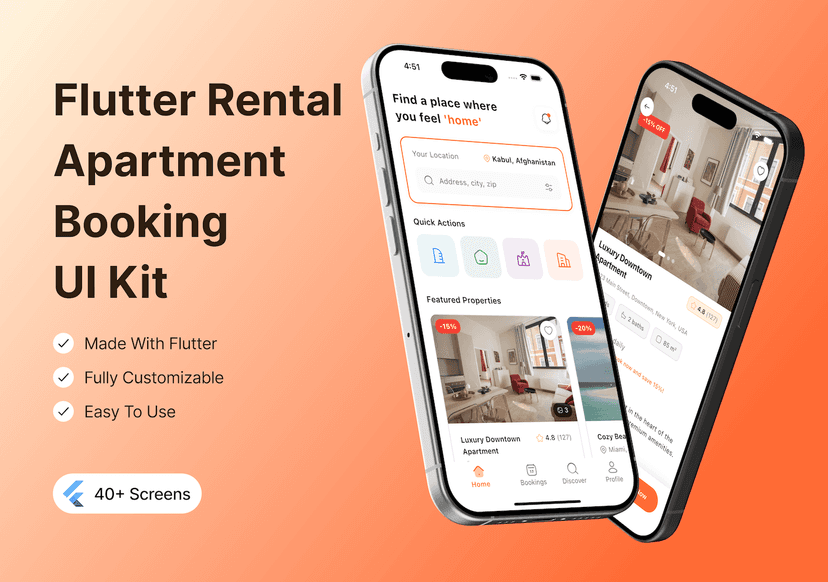 Best Flutter Real Estate App Templates 2025 | Property Listing UI Kits